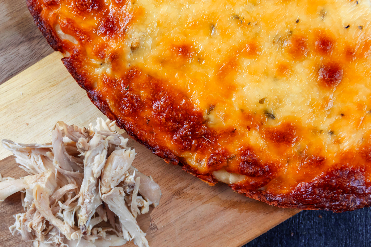 Pizza de Frango com Natas – Frango Vaidoso